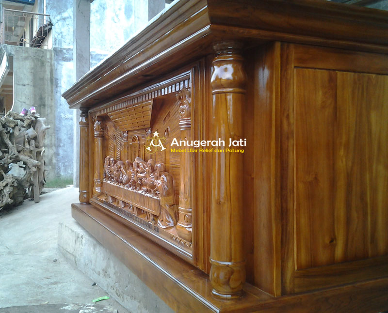 Meja Altar Gereja Jati - Anugerah Jati Furniture