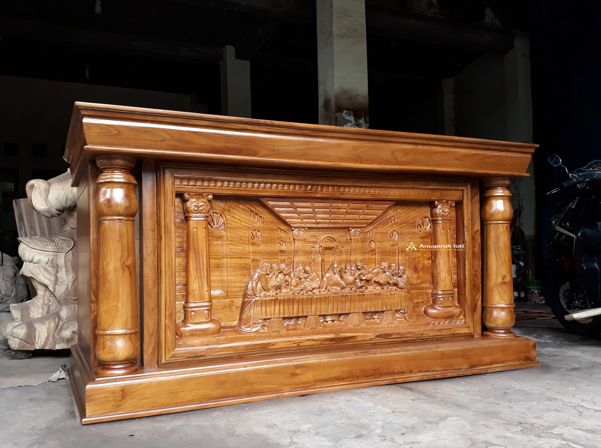 Meja Altar Gereja - Anugerah Jati Furniture