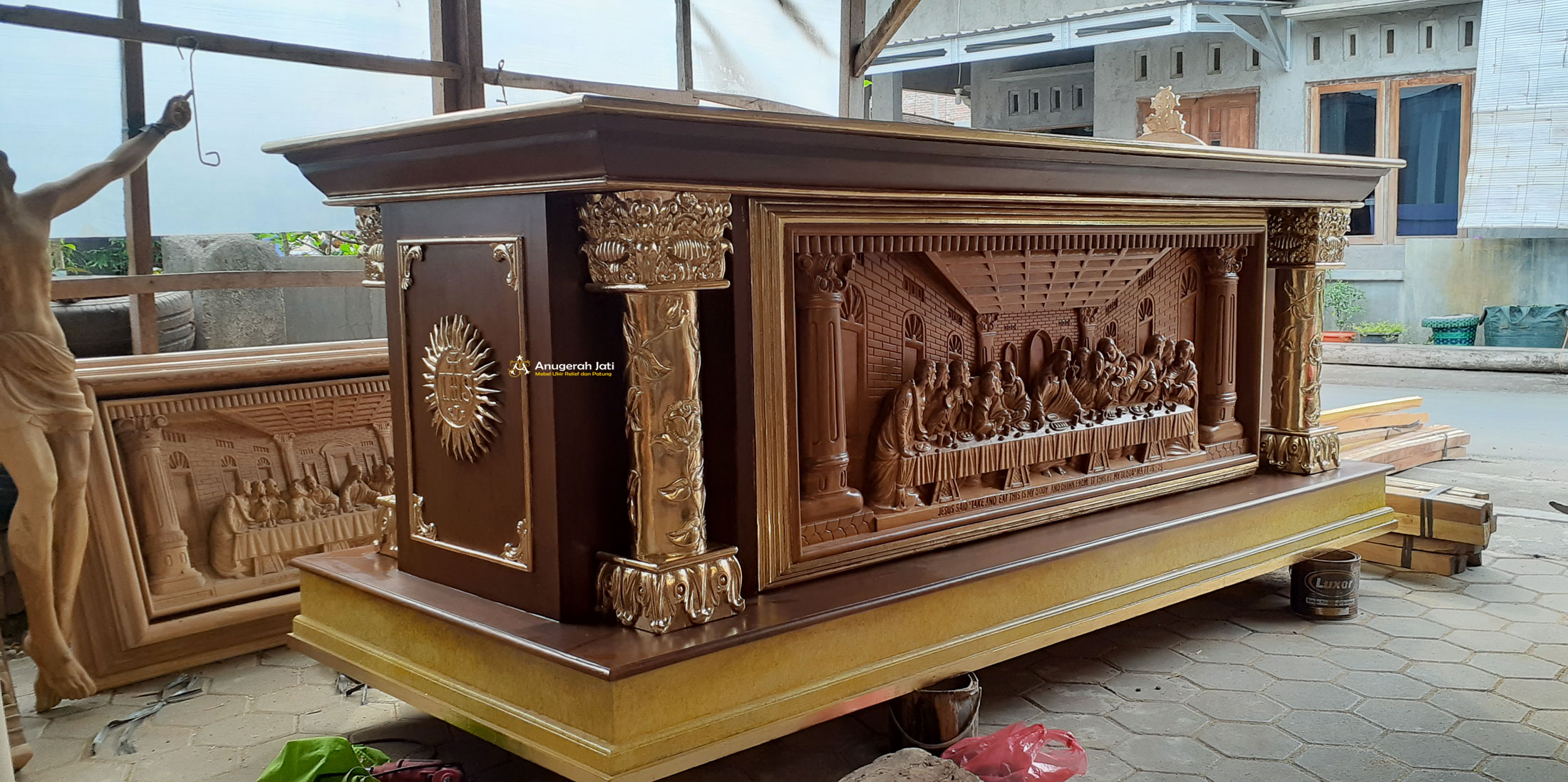 Meja Altar Gereja Katolik - Anugerah Jati Furniture